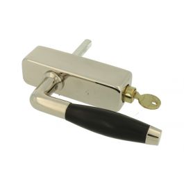 Handle Tilt & Turn with lock (1932) nickel ebony